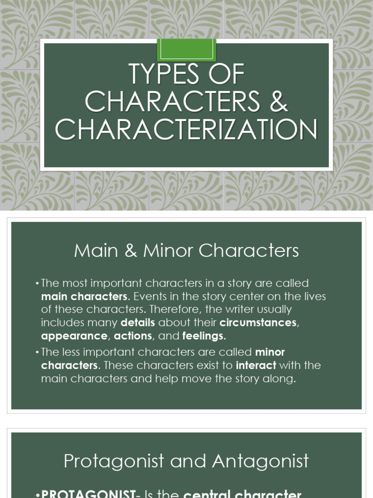 Characterization - Notes 2 | PDF | Emotions