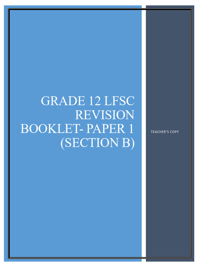 Endocrine System & Homeostasis Revision Booklet - Teacher's | PDF
