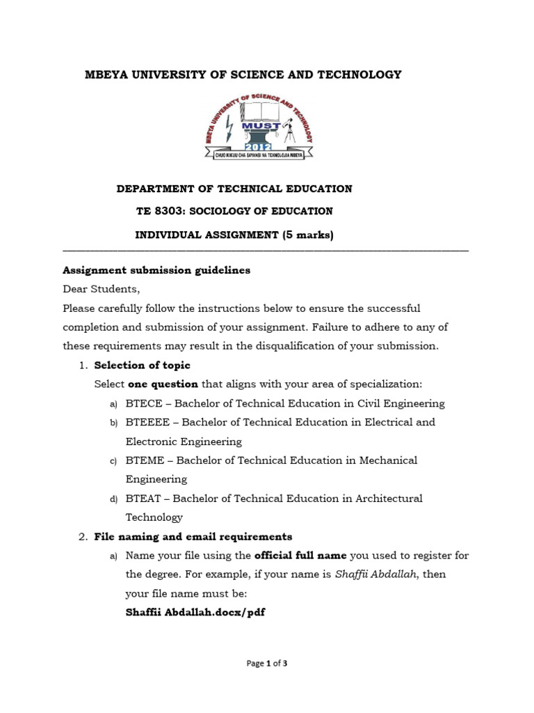 Te 8303 - Individual Assignment 3 - Final | PDF | Engineering