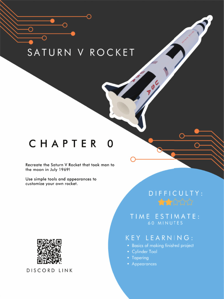 Saturn V Rocket CAD Modeling Guide | PDF | Extrusion | Circle