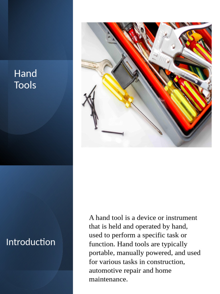 Hand Tools Presentation Updated | PDF | Tools | Manufactured Goods