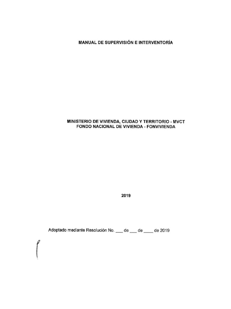 Manual de Interventoria | PDF
