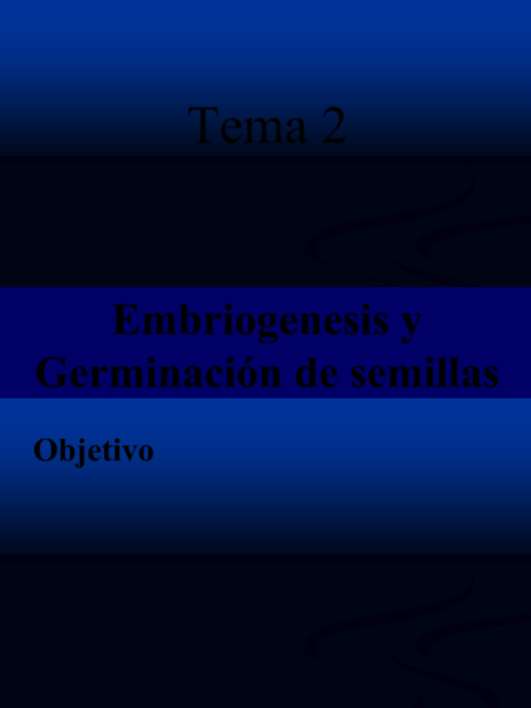 Embriogénesis y Germinación de Semillas | PDF | Germinación | Semilla
