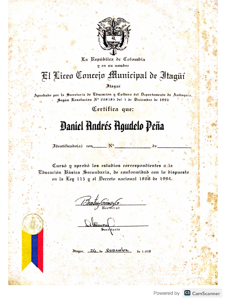 Diploma Colegio | PDF