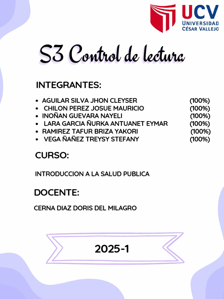 sESSION 3 control de lectura | PDF