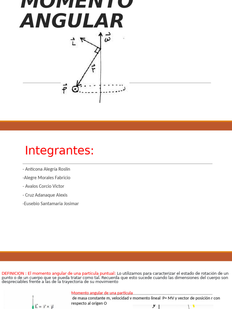 Expo de Fisica 001 | PDF | Momento angular | Velocidad