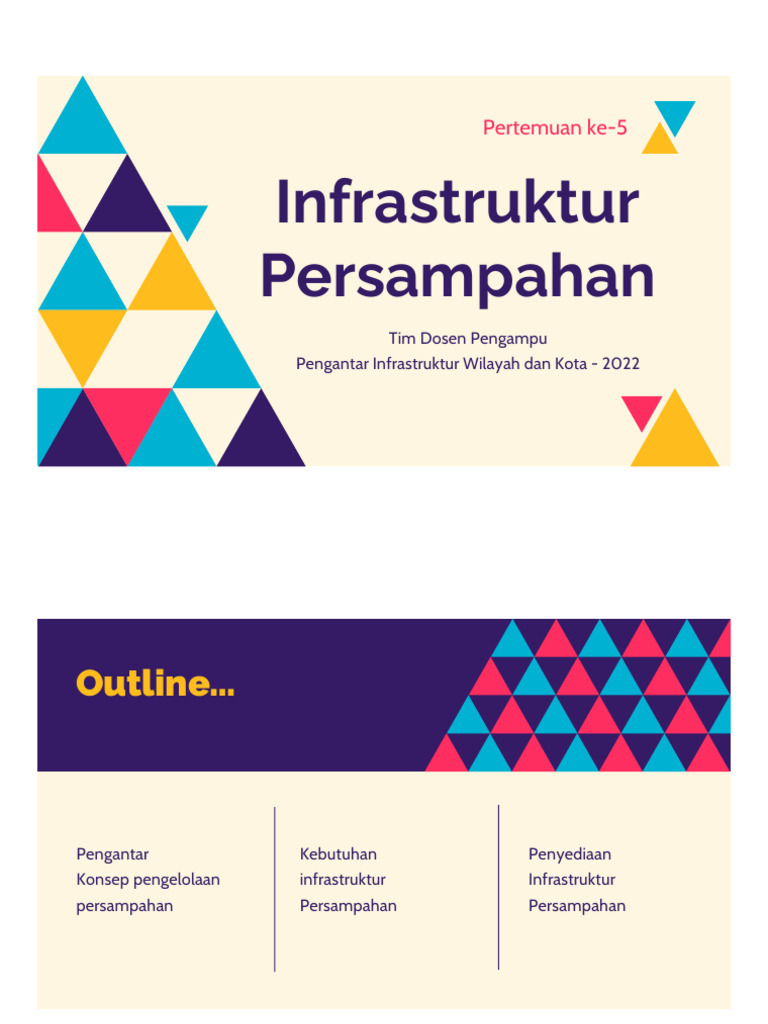Pengelolaan Infrastruktur Persampahan | PDF