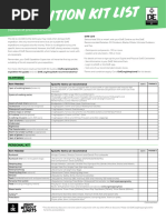 DofE Expedition KitList January 2025 | PDF