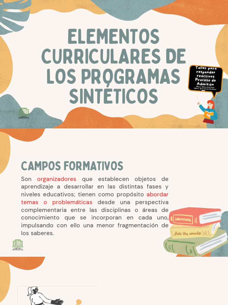 Elementos Curriculares Programa Sintético | PDF