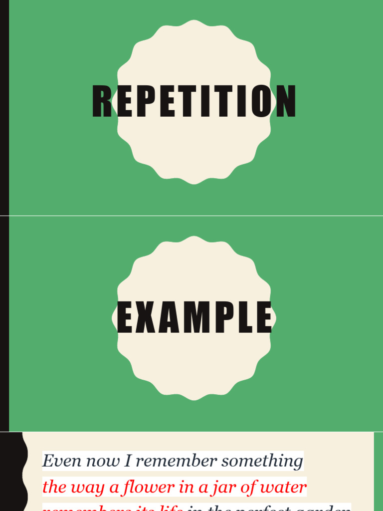 QUIZ Repetition and Alliteration | PDF
