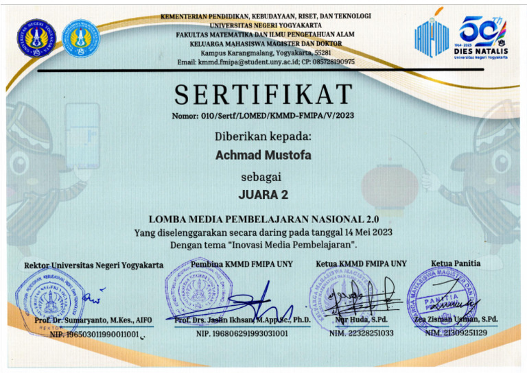 Sertif Juara Individu-1 | PDF