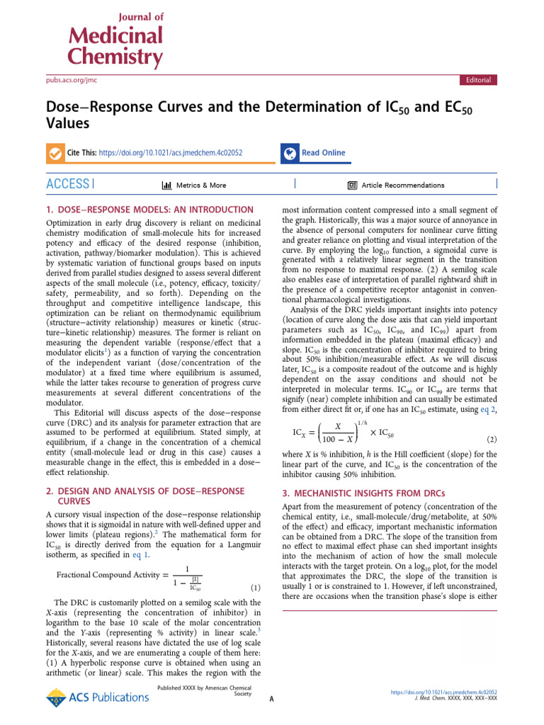 Srinivasan Lloyd 2024 Dose Response Curves and The Determination of ...