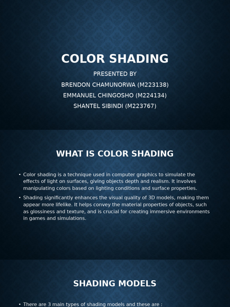 Color - Shading (1) .PPTX (Read-Only) | PDF | Electromagnetic Radiation ...