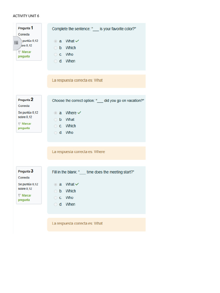 Activity Unit 6 | PDF