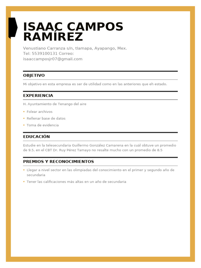 Isaac Campos Ramírez: Venustiano Carranza S/N, Tlamapa, Ayapango, Mex ...