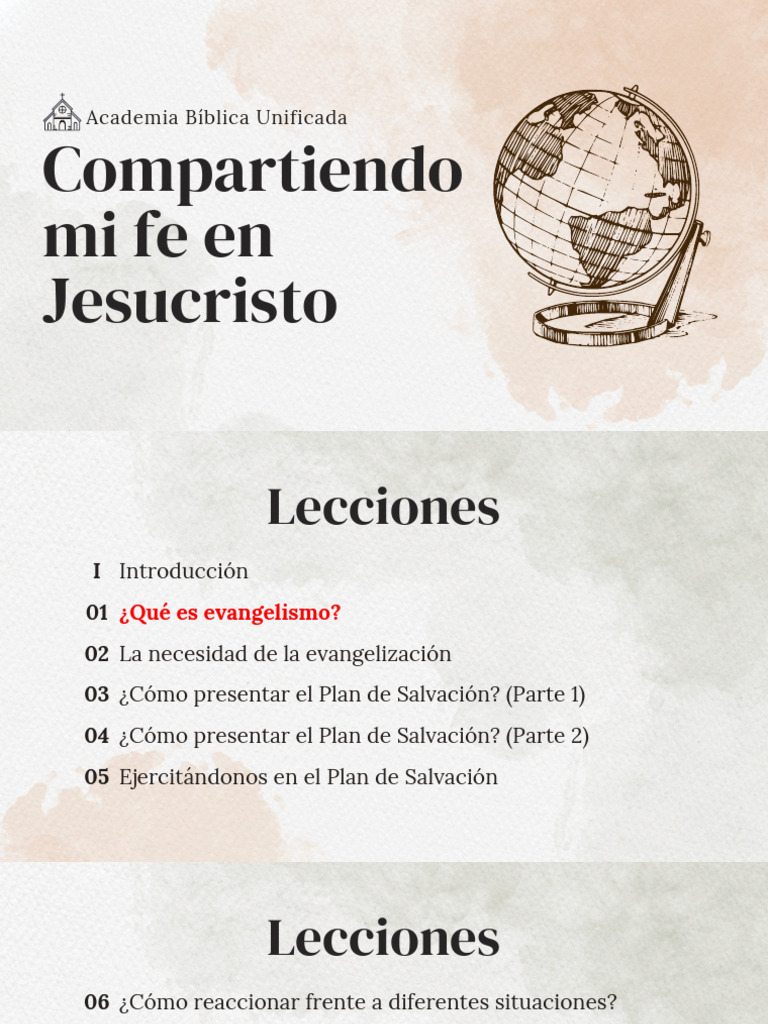 Clase 1 - Compartiendo Mi Fe | PDF