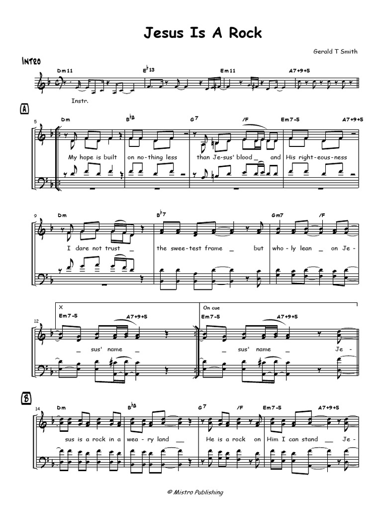 Jesus Is A Rock Kor | PDF