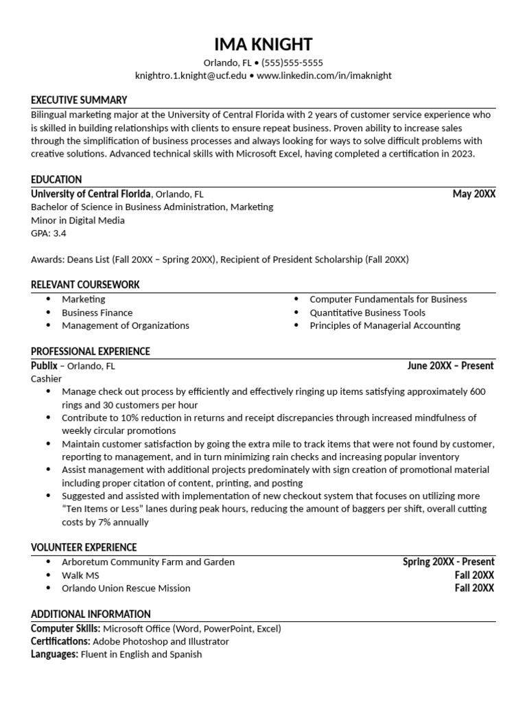 2024 Resume Template - Minor League-1 | PDF | Business