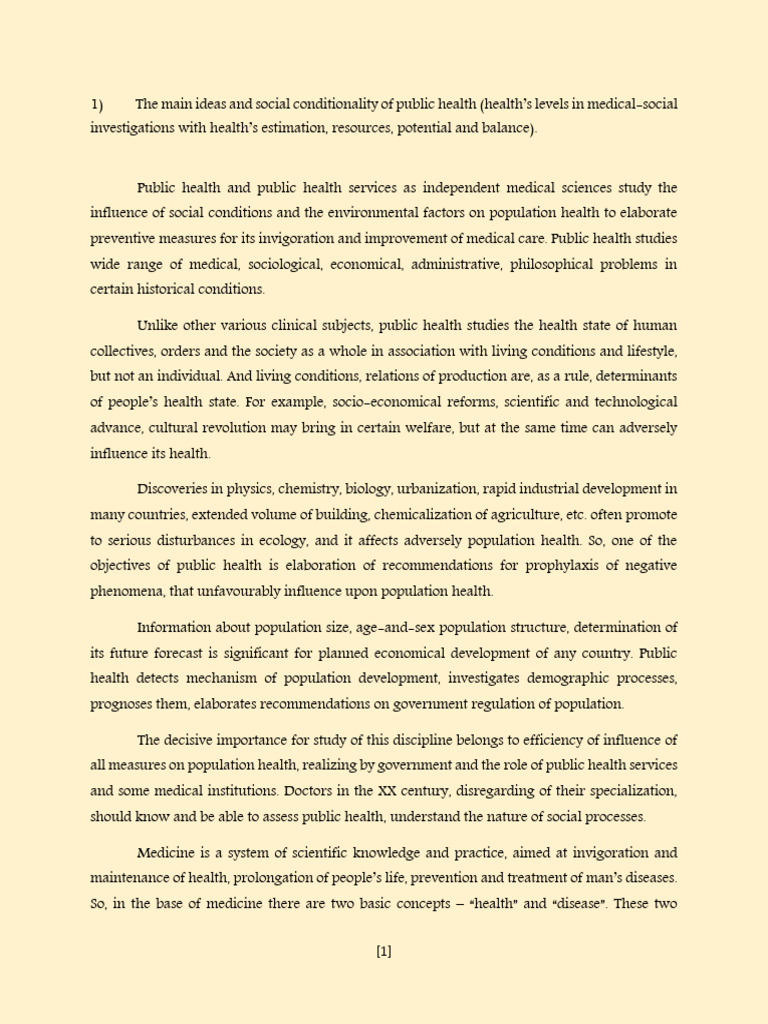 Public Health: Concepts and History | PDF | Epidemiology | Public Health