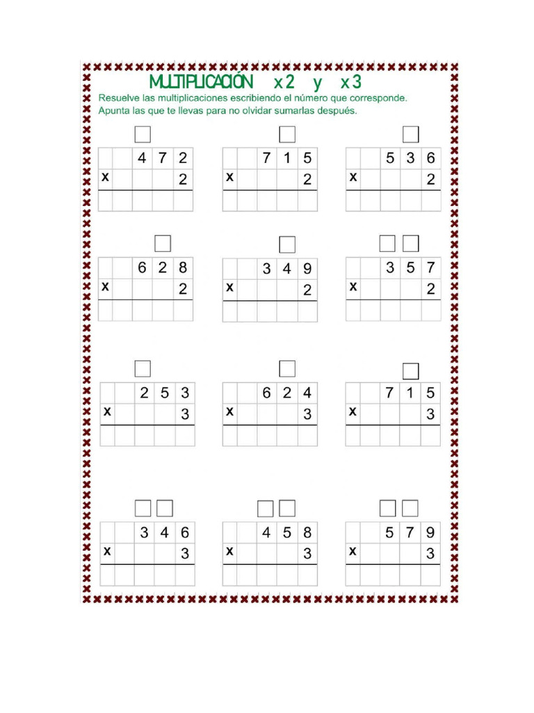 Practica Multiplicacion | PDF