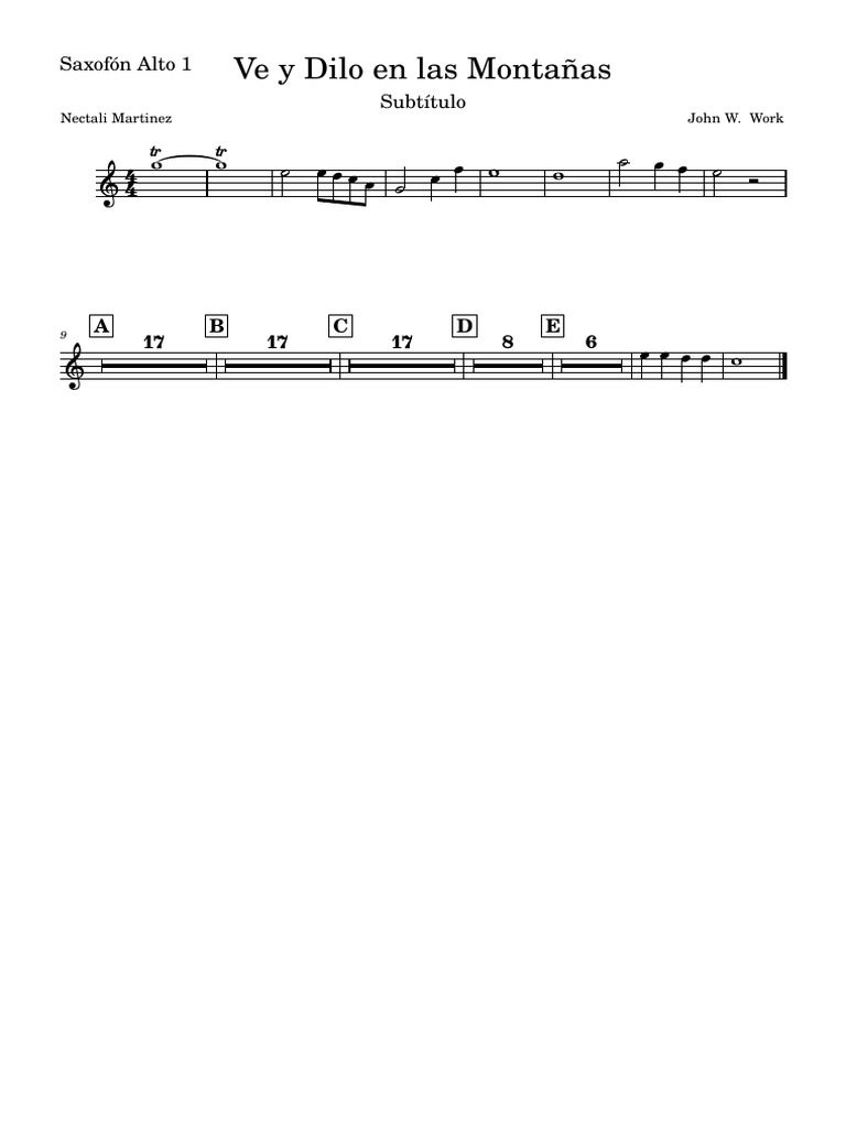 Ve y Dilo en Las Montañas-Partes | PDF