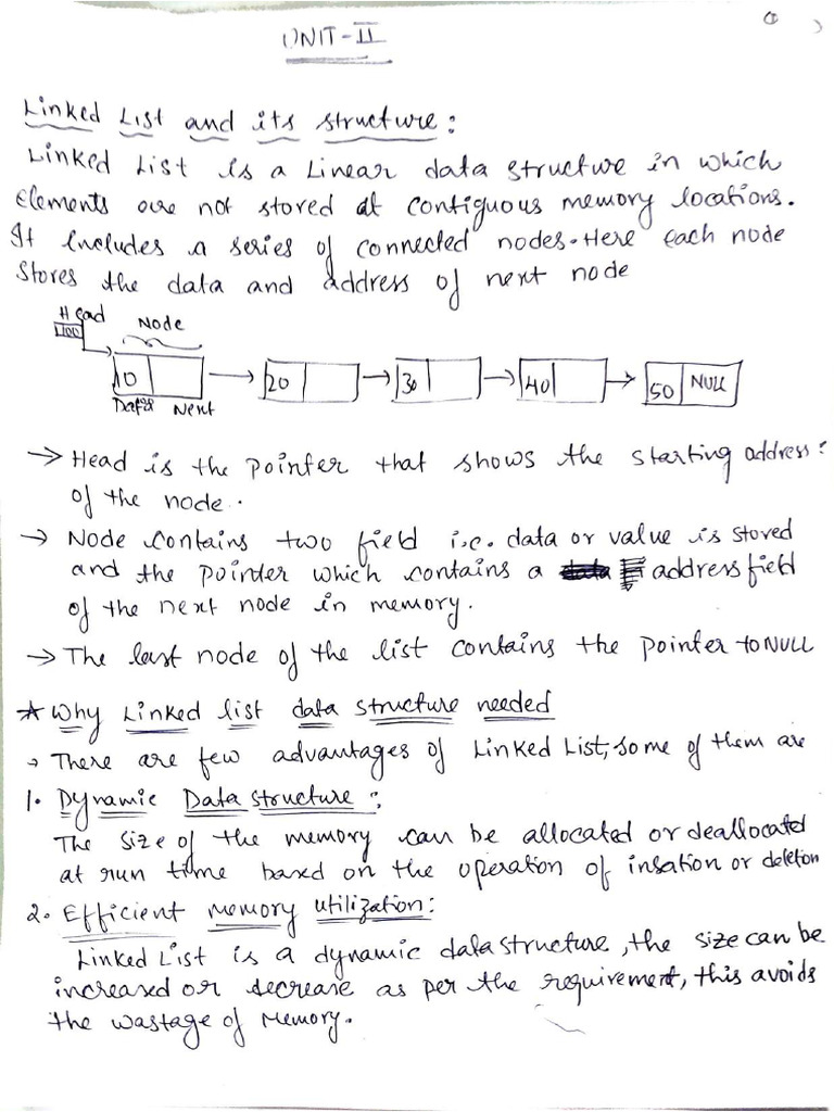 DSA, Unit-2, II-Sem, 2024 | PDF