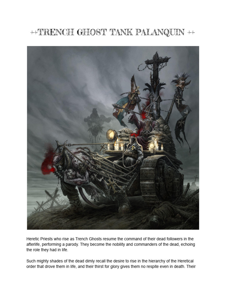 Trench Ghost Tank Palanquins Explained | PDF | Tanks