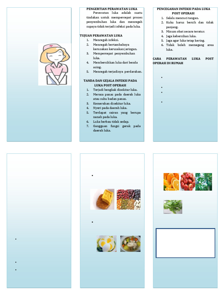 Leaflet Perawatan Luka Post Op Dirumah | PDF