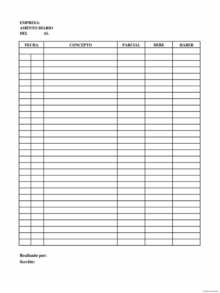 Formato de Diario | PDF