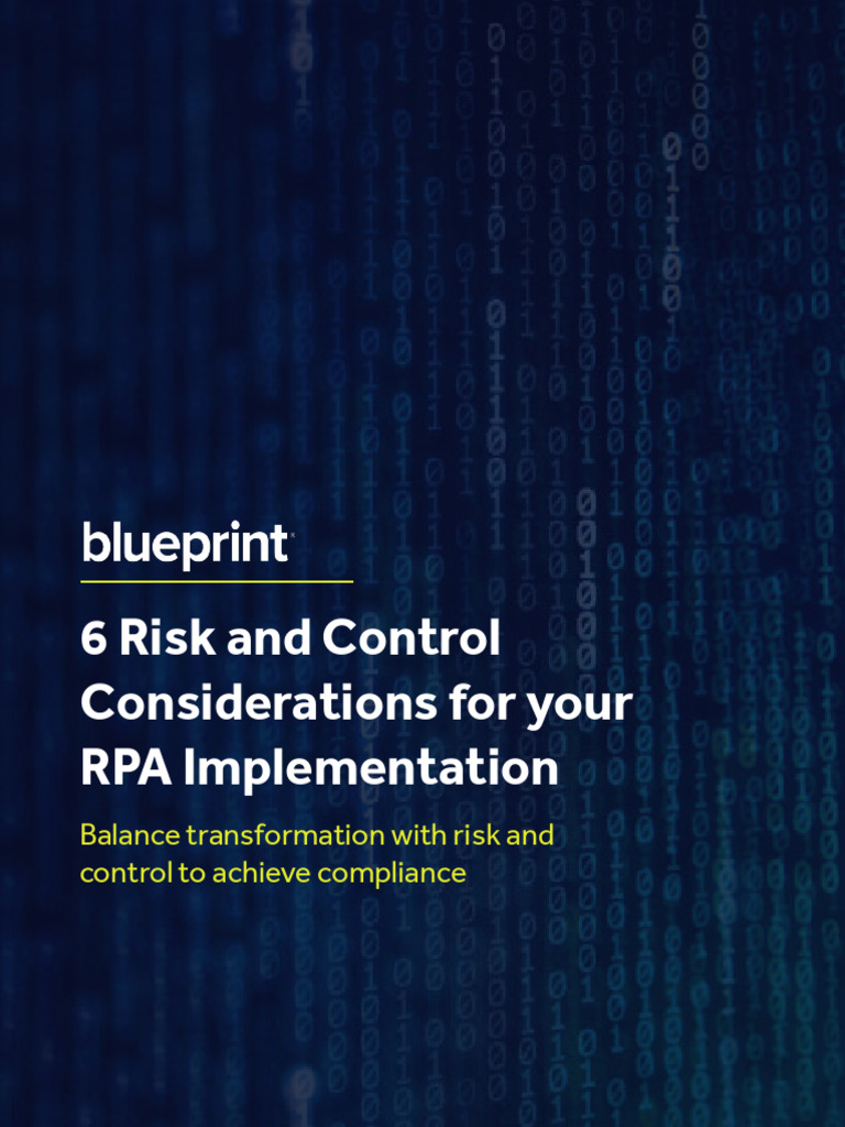 RPA Implementation Risk Management | PDF | Internal Audit | Risk Management