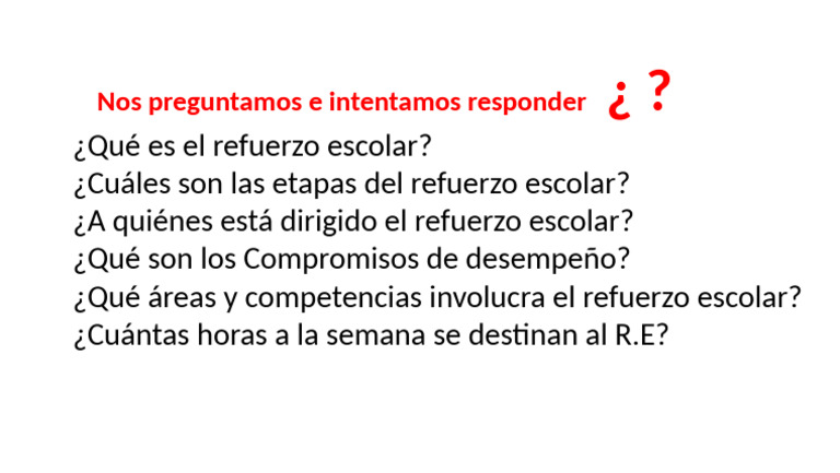 Guía sobre Refuerzo Escolar 2025 | PDF