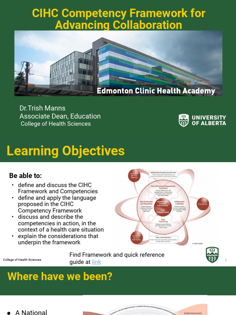 Module 3 - Video 1 & 2 - CIHC Competency Framwork For Advancing ...