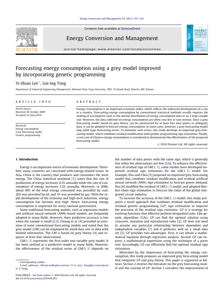 Elsevier - 2011 - Forecasting Energy Consumption Using A Grey Model Improved by Incorporating ...