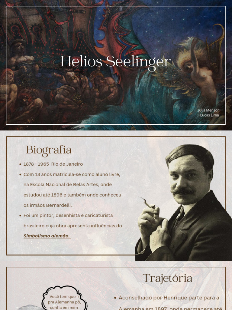 Biografia de Helios Seelinger: Artista Brasileiro | PDF | Brasil | As artes