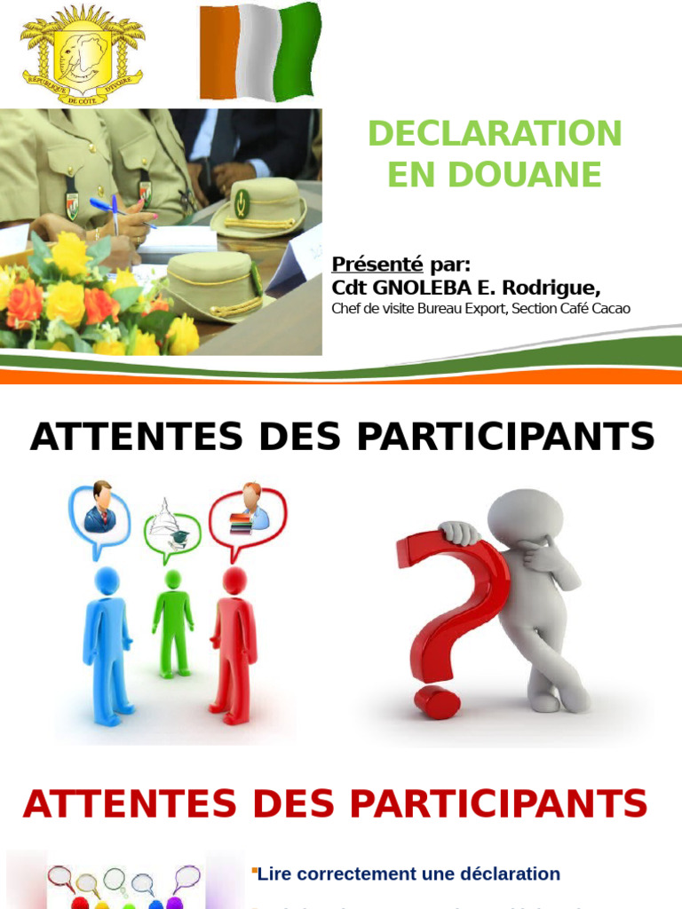 Maîtrise de la Déclaration en Douane | PDF | Argent | Transport