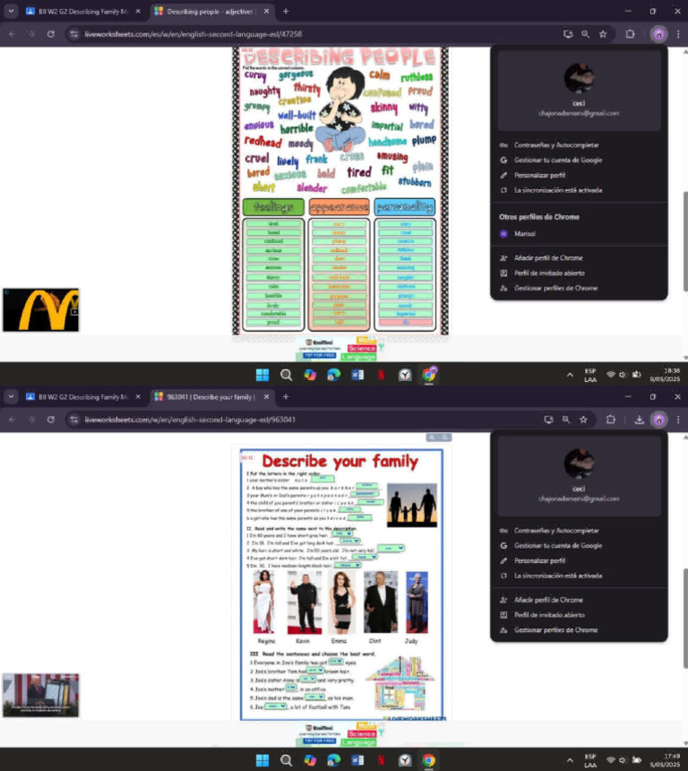 Describing Family Members | PDF