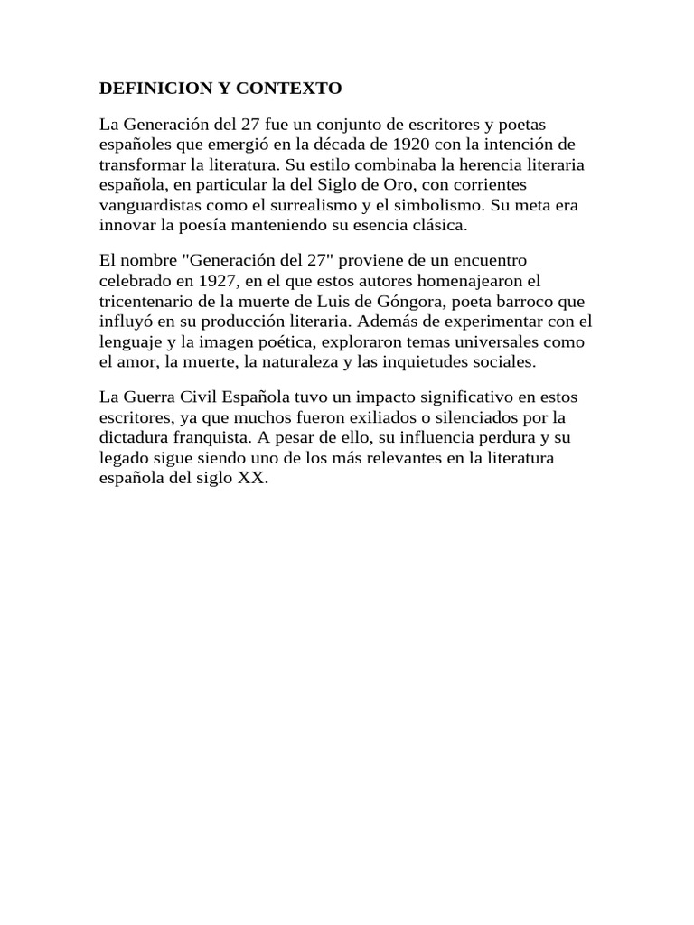 Definicion y Contexto | PDF