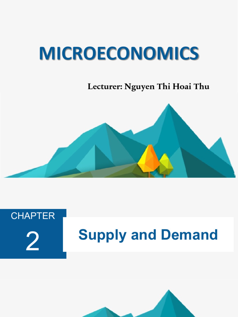 Ch2 Handout Supply and Demand | PDF | Supply (Economics) | Demand
