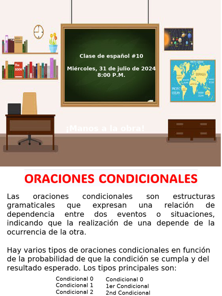 Clase Daniel #10 Miercoles, 7-31-24 Oraciones Condicionales | PDF ...