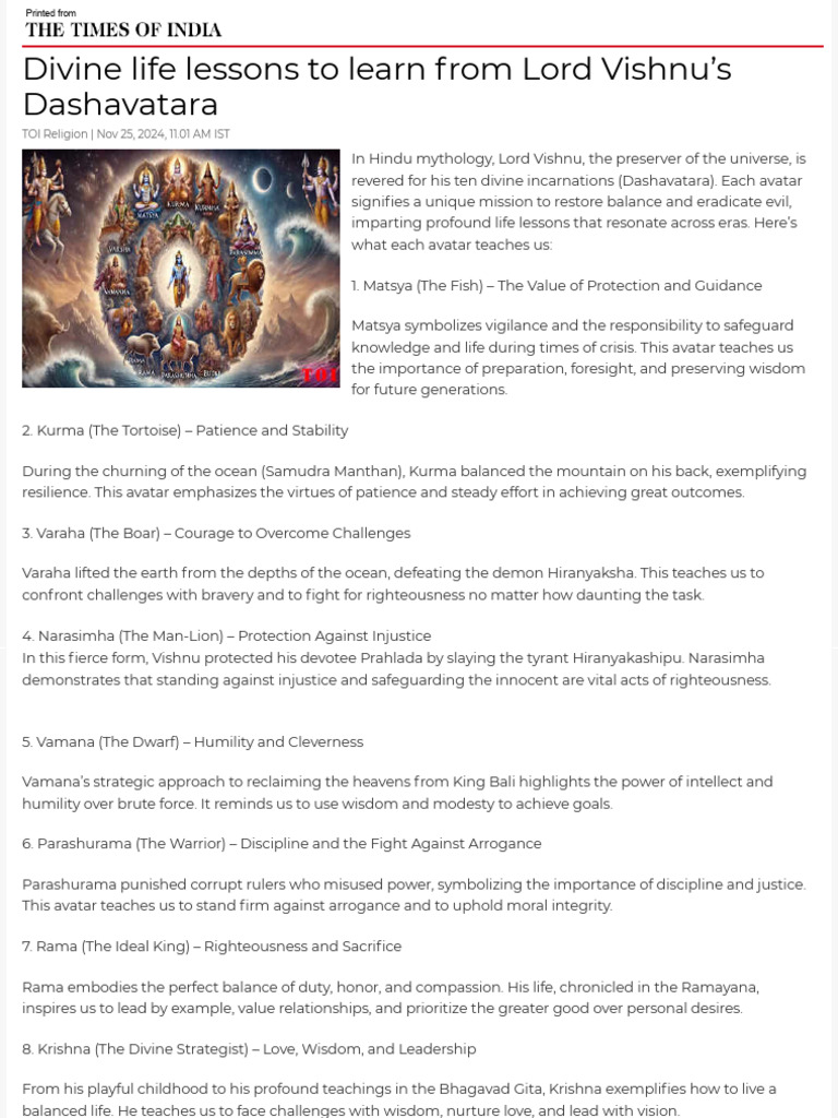 Divine Life Lessons | PDF | Theistic Indian Philosophy | Hindu Mythology