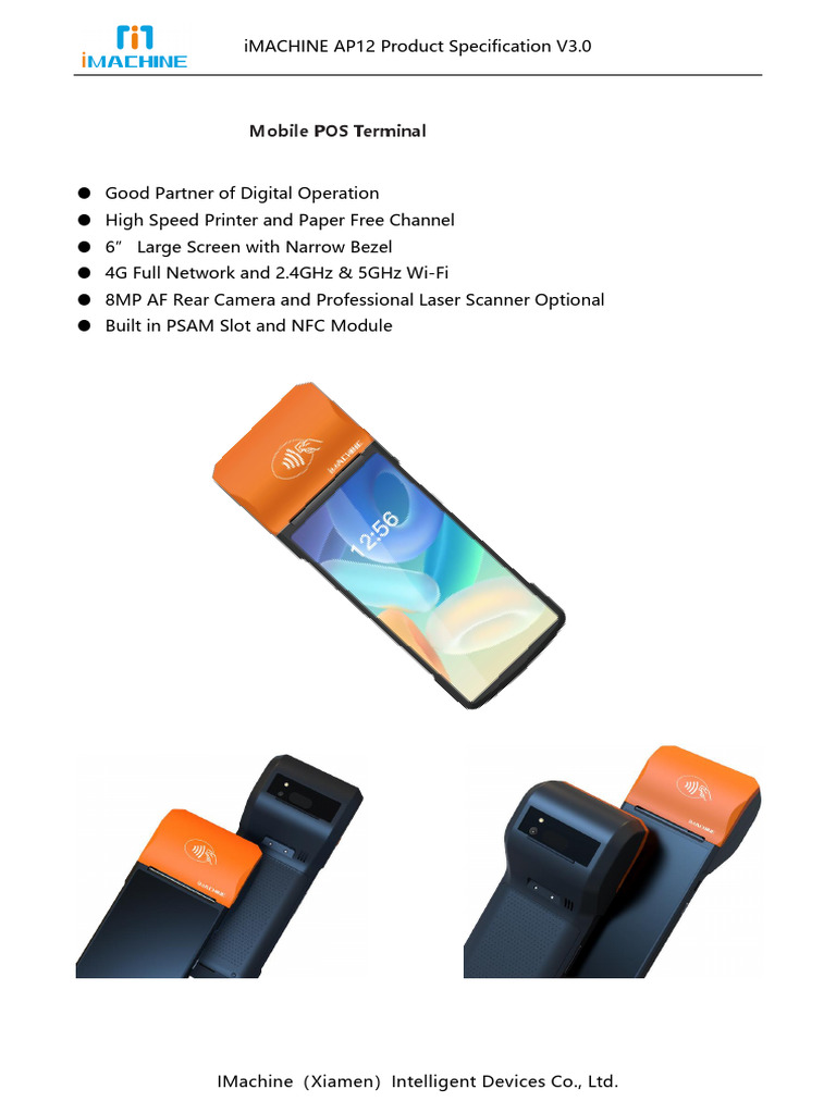 IMACHINE AP12 Product Specification V3 (2025!05!08 03-40-01) | PDF ...