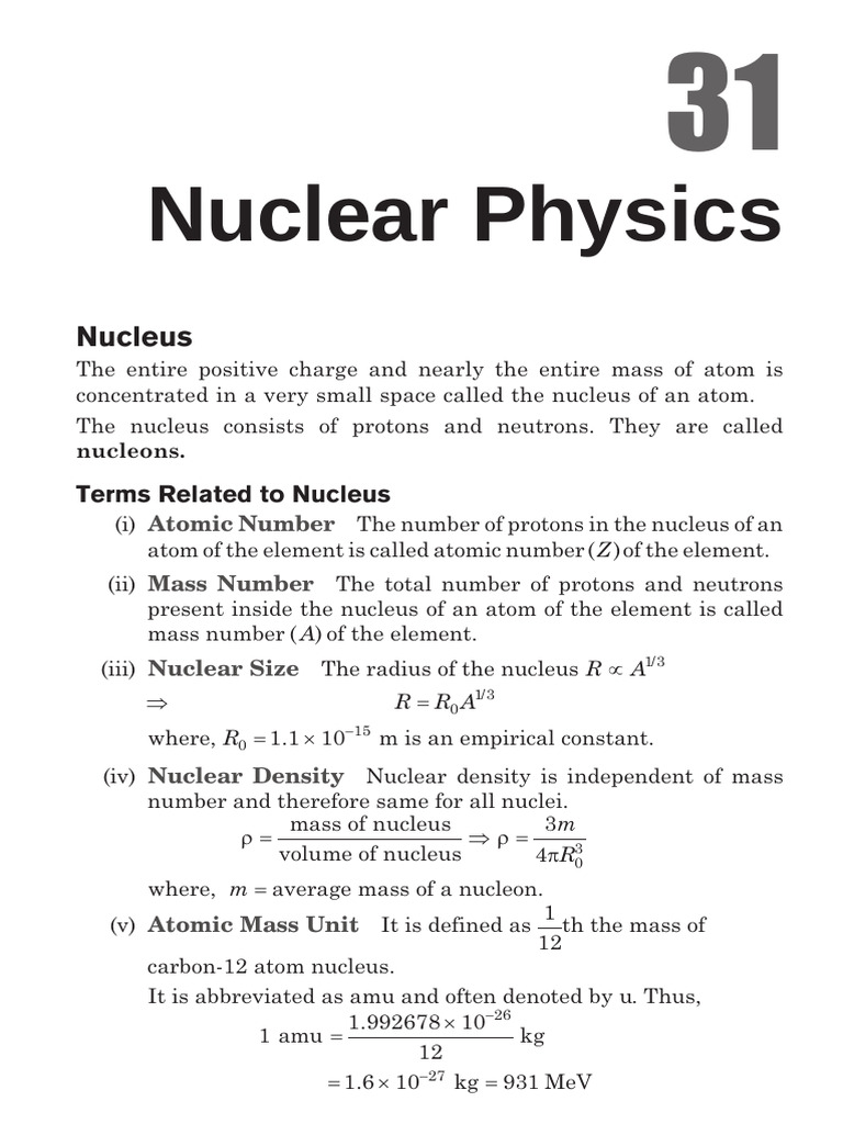 Handbook (31) Nuclear Physics | PDF | Atomic Nucleus | Nuclear Physics