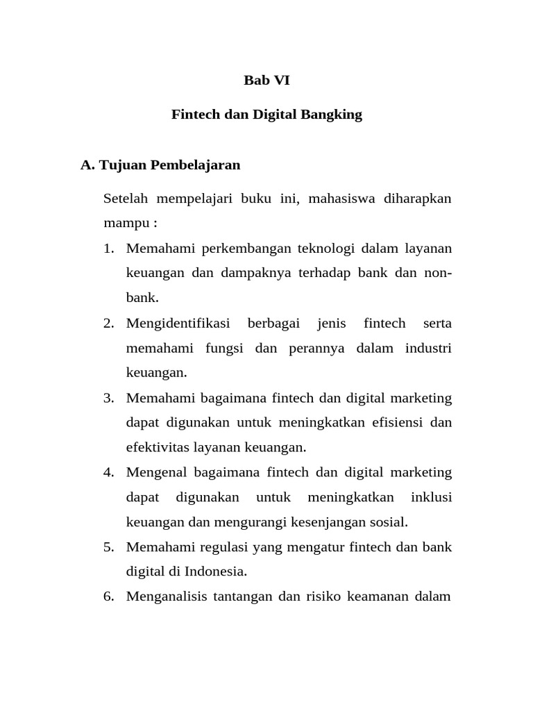 Materi Bab 6 Fintech &digital Bank&nonbank | PDF