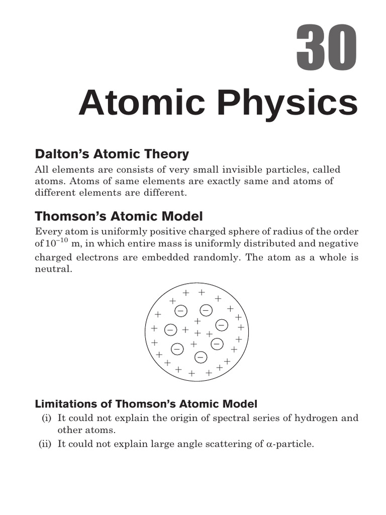 Atomic Physics: Models and Theories | PDF | Atoms | Atomic Nucleus