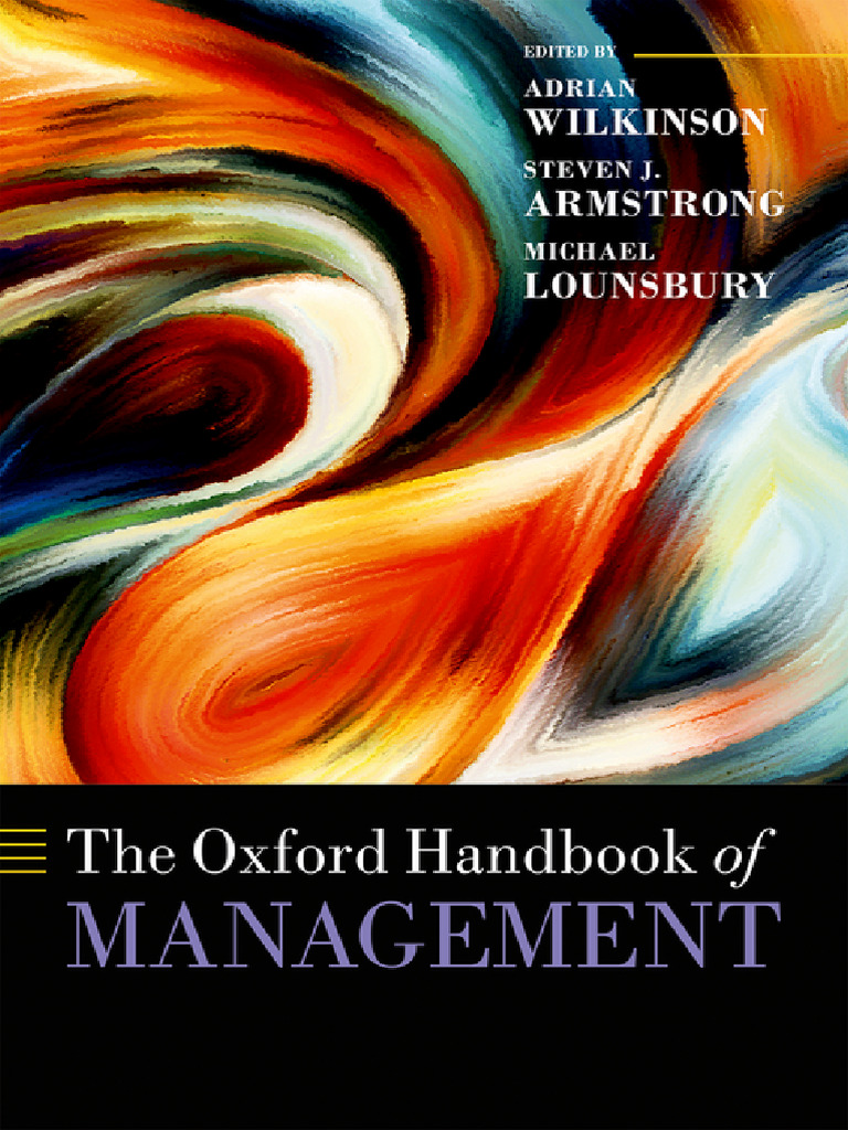 The Oxford Handbook of Management 9780198708612 0198708610 Compress ...