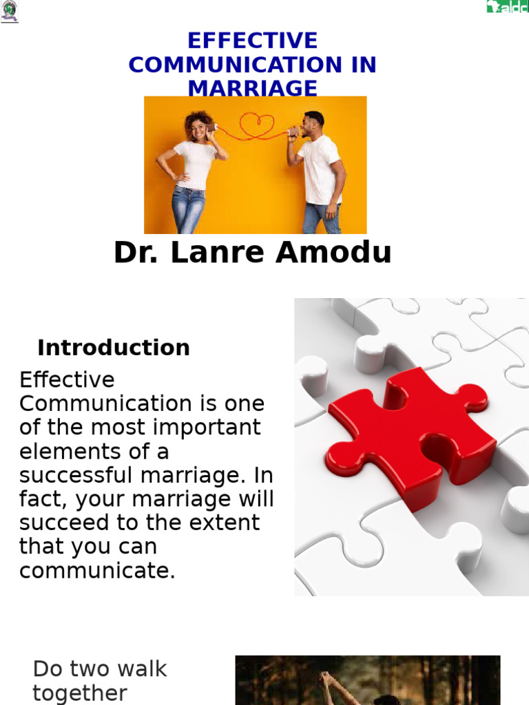 Effective Communication in Marriage I 2025 | PDF | Communication | Social Psychology