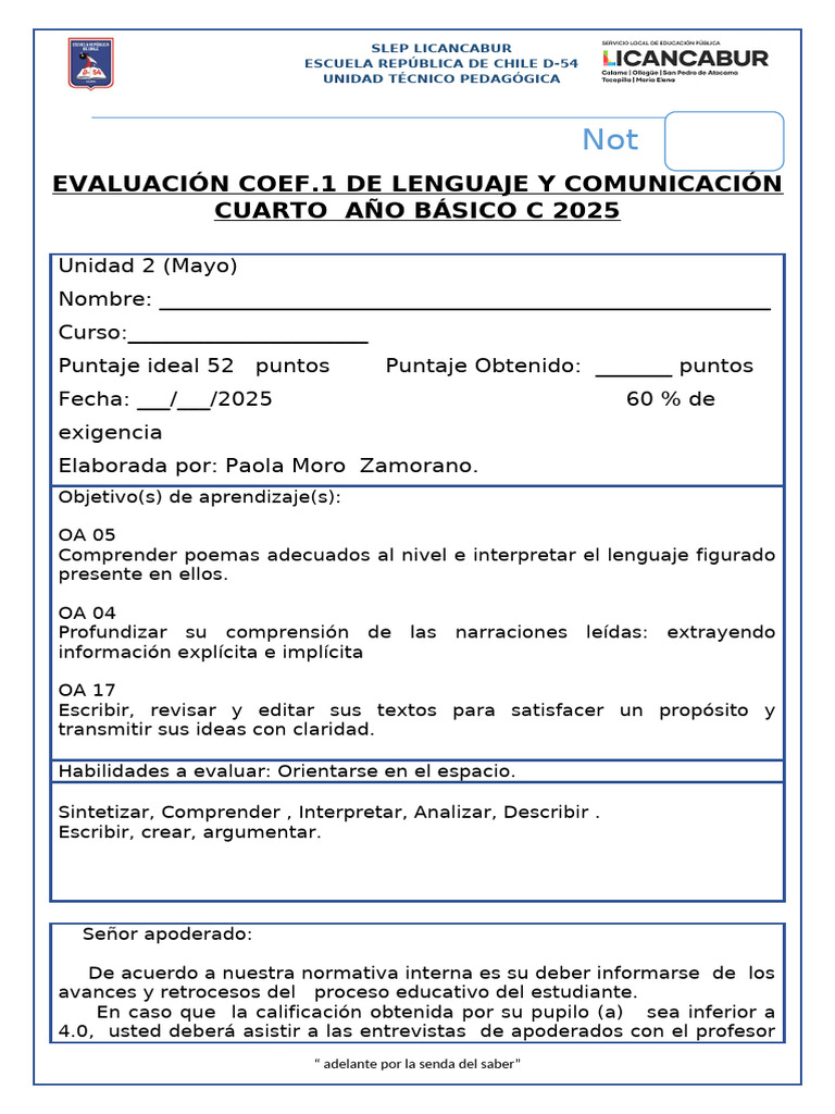 Lenguaje Unidad 2 | PDF