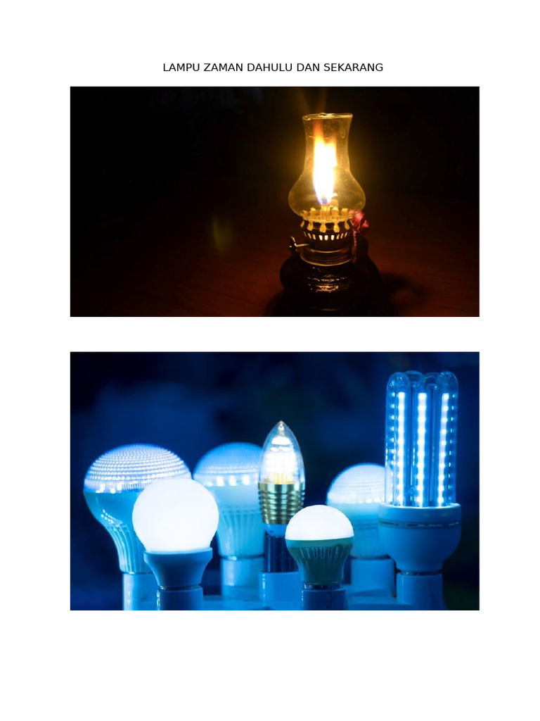 Lampu Zaman Dahulu Dan Sekarang | PDF