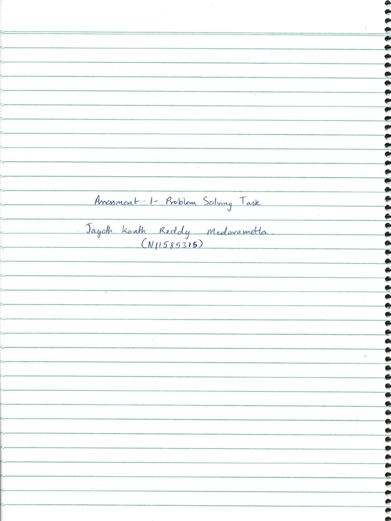 Assessment 1 Problem Solving Task Solutions Pdf