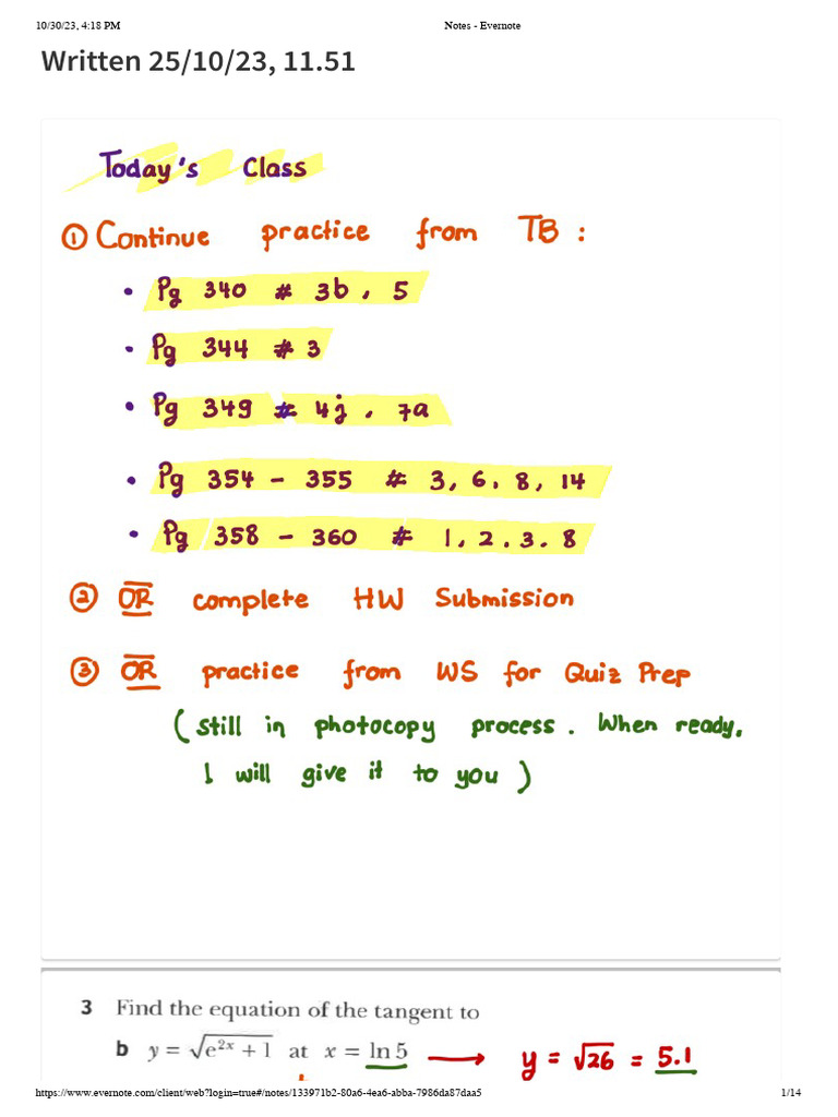 Notes - Evernote | PDF